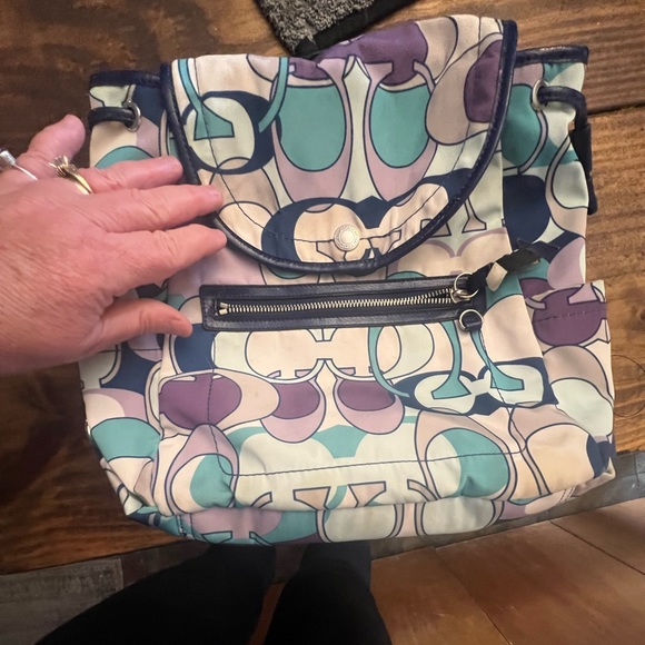 Coach | Bags | Coach Back Pack Coach Symbols Good Condition One Circle ...